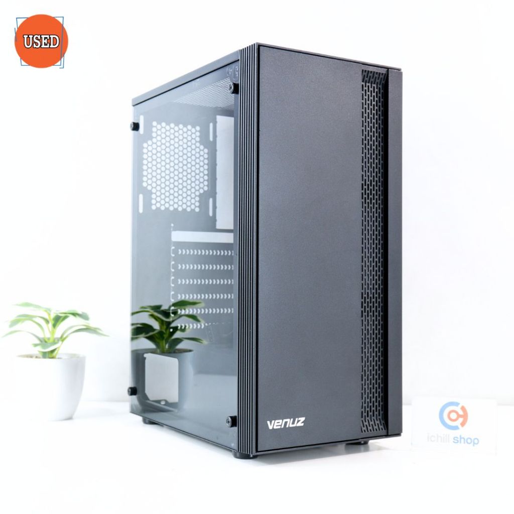 CASE (เคสเปล่า) VENUZ TEMPERED GLASS GAMING VC2805G (BLACK) P15947 ...