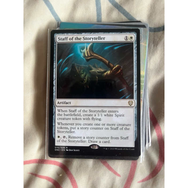 การ์ด MTG Staff of the Storyteller White Magic the Gathering EDH ชุด ...