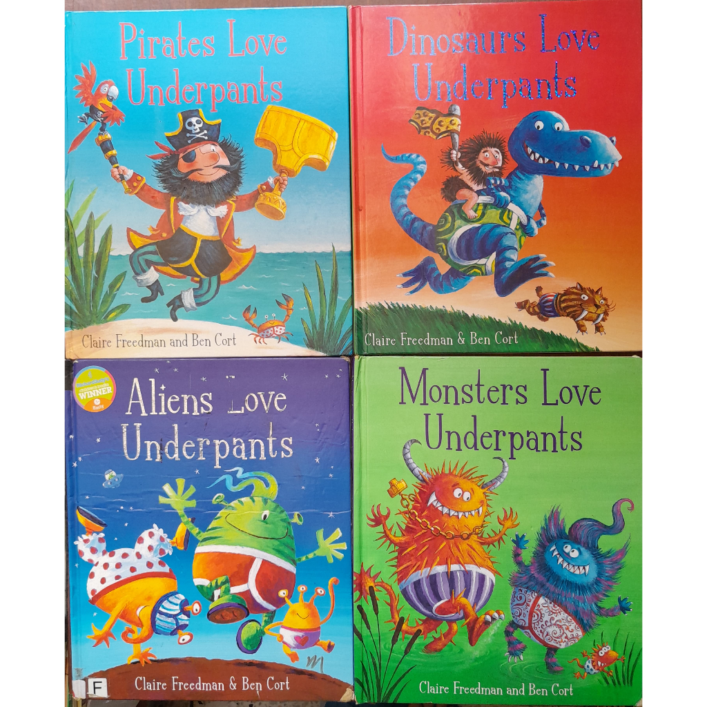 H33 Pirates, Aliens, Dinosaurs, and Monsters love underpants by Claire ...