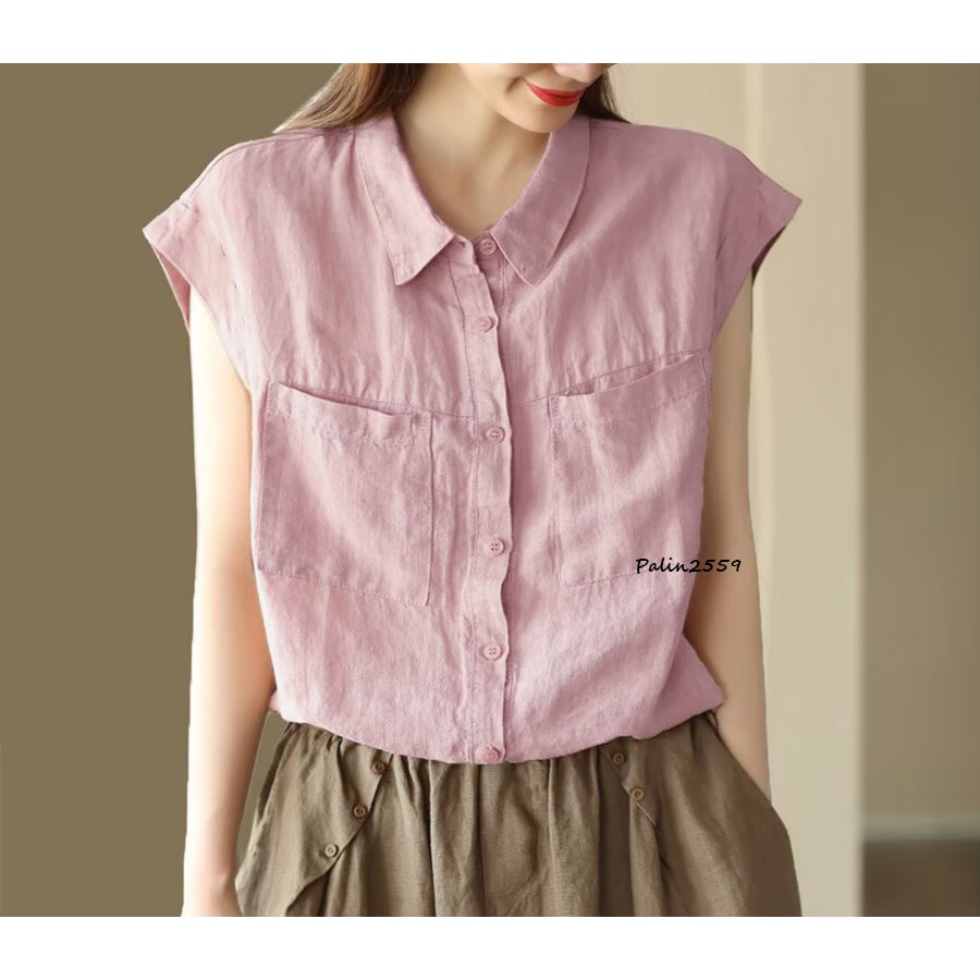 Palin2559 S386 - CottonShirt เสื้อเชิ้ตผ้าฝ้ายทรงคลาสสิก | Shopee Thailand