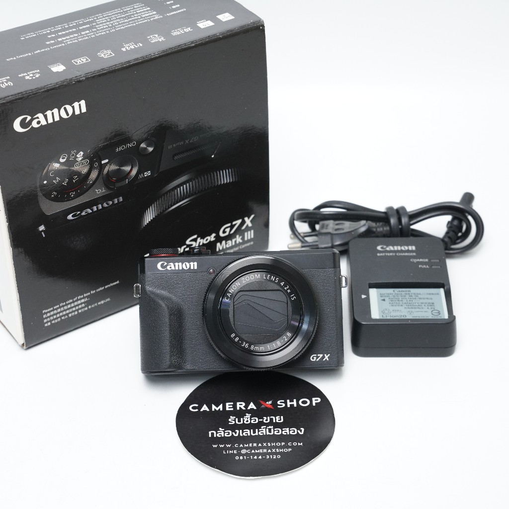 Canon G7X Mark III อดีตประกันร้าน สภาพดี มีกล่อง | Shopee Thailand