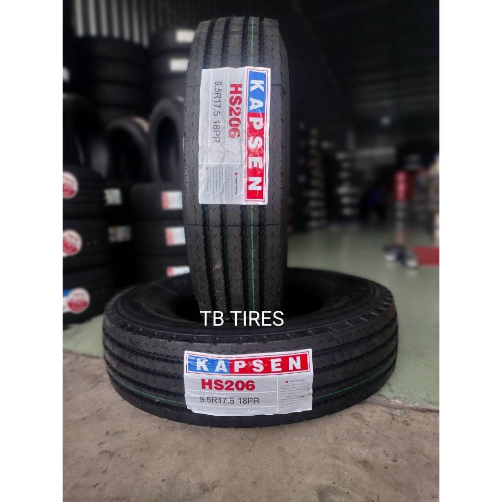 ยางรถบรรทุกเรเดียล 9.5R17.5 18ชั้น HS206 // KAPSEN (ยางใหม่ 2025) | Shopee Thailand