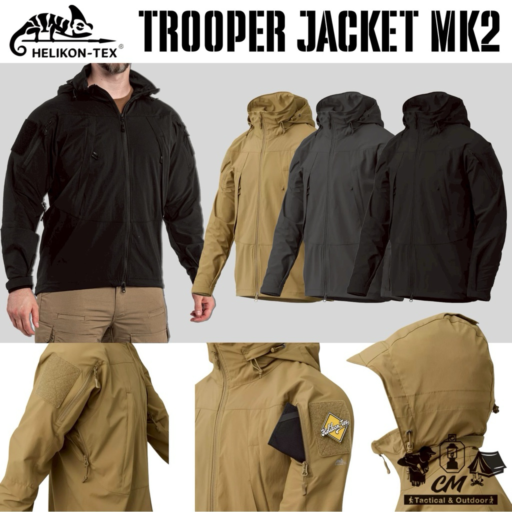 HELIKON TEX TROOPER JACKET MK2 เสื้อคลุมกันลม น้ำหนักเบา | Shopee Thailand