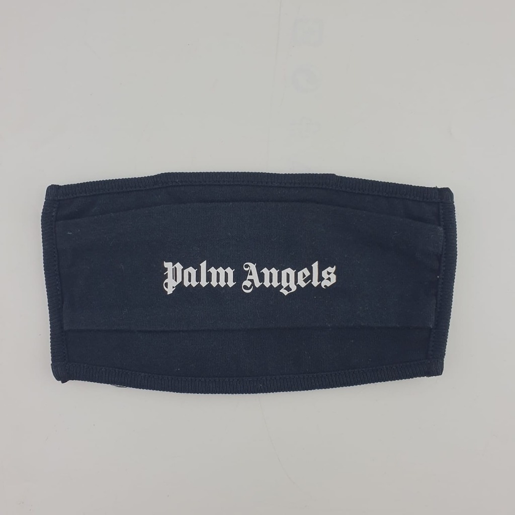 หน้ากาก New Palm Angels Logo Face Mask in Black สีดำ | Shopee Thailand