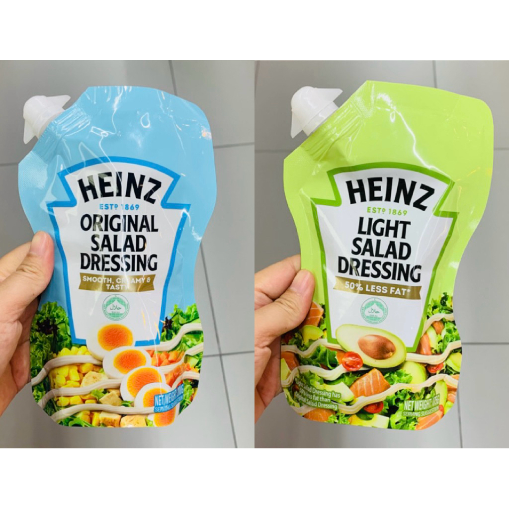 Heinz น้ำสลัด Original dressing / Light salad dressing 50% less fat ตรา ...