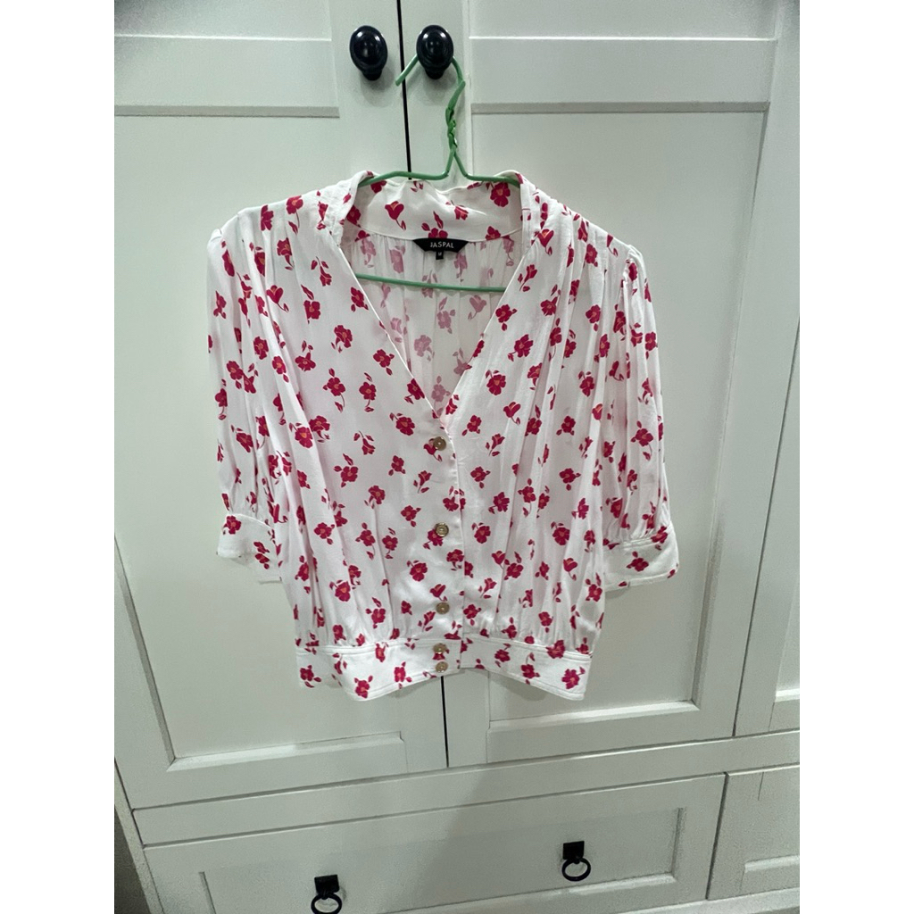Jaspal เสื้อลายดอกชมพู👚เดรส unique 👗 | Shopee Thailand