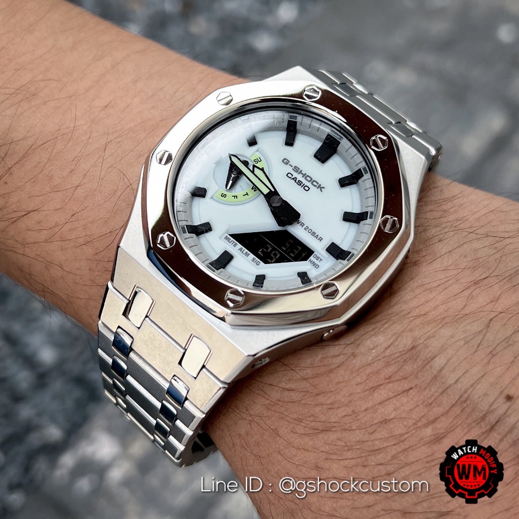 G-Shock Casioak AP Super Lume Dial Sandblasting Steel Strap | Shopee ...