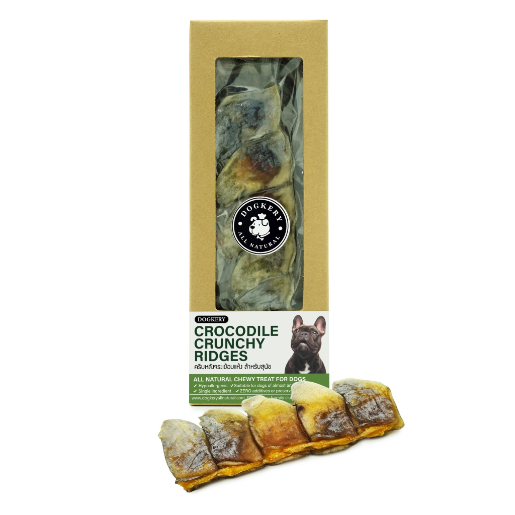 DOGKERY ครีบจระเข้อบแห้ง CROCODILE RIDGES | Shopee Thailand