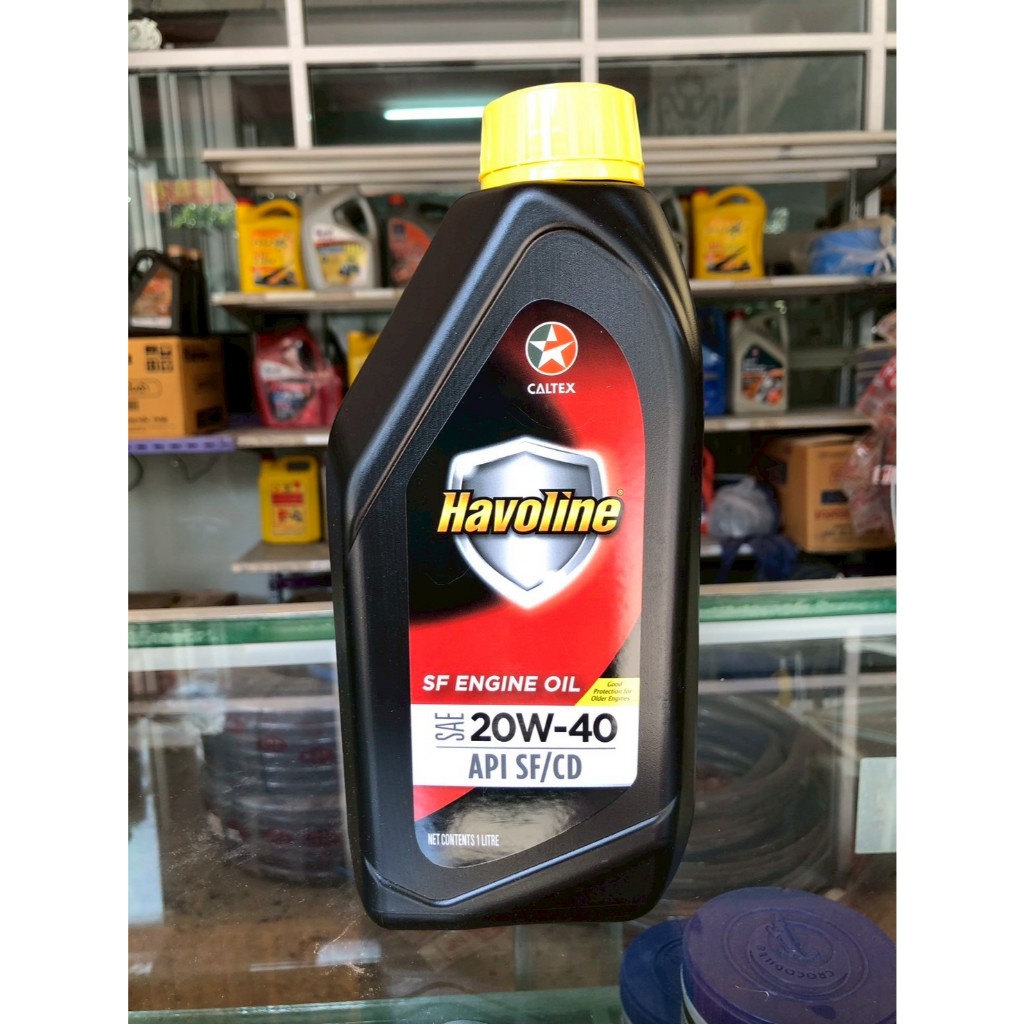 น้ำมันเครื่อง Caltex Havoline SF Engine Oil SAE 20W-40 ปริมาณ 1ลิตร ...