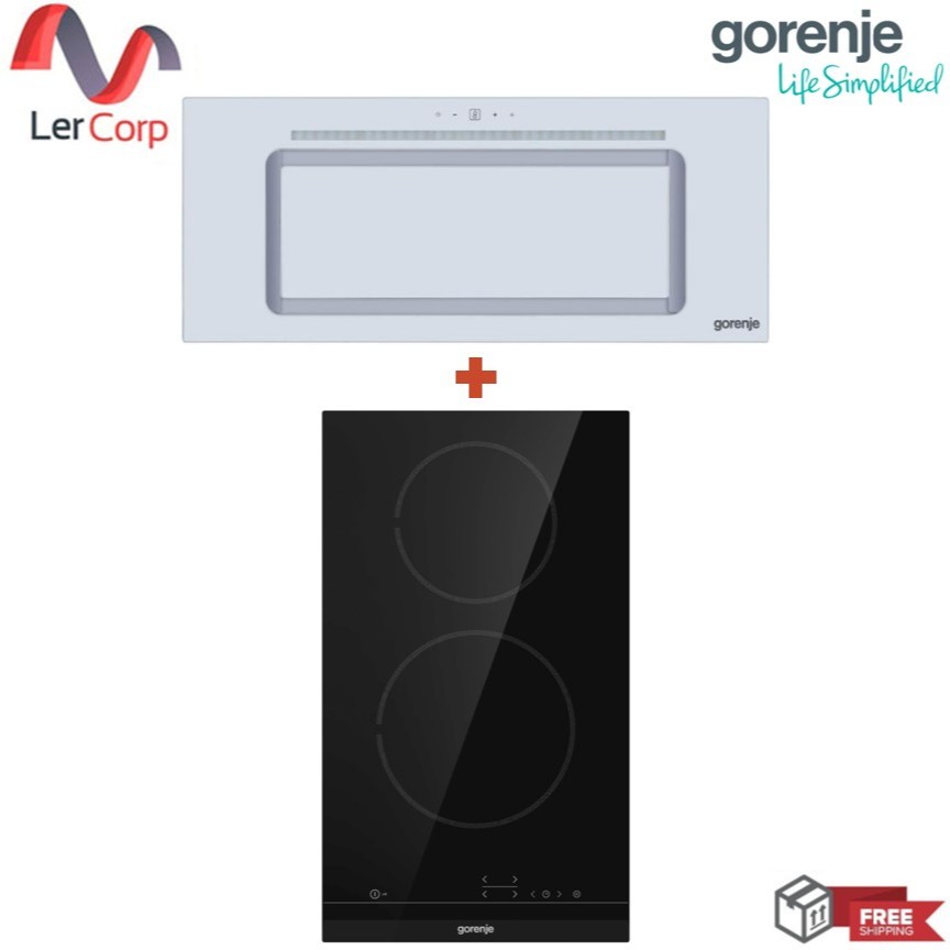 (Gorenje) เครื่องดูดควันฝังใต้ตู้ WHU52-TH + เตาไฟฟ้า 30 เซ็นติเมตร ...