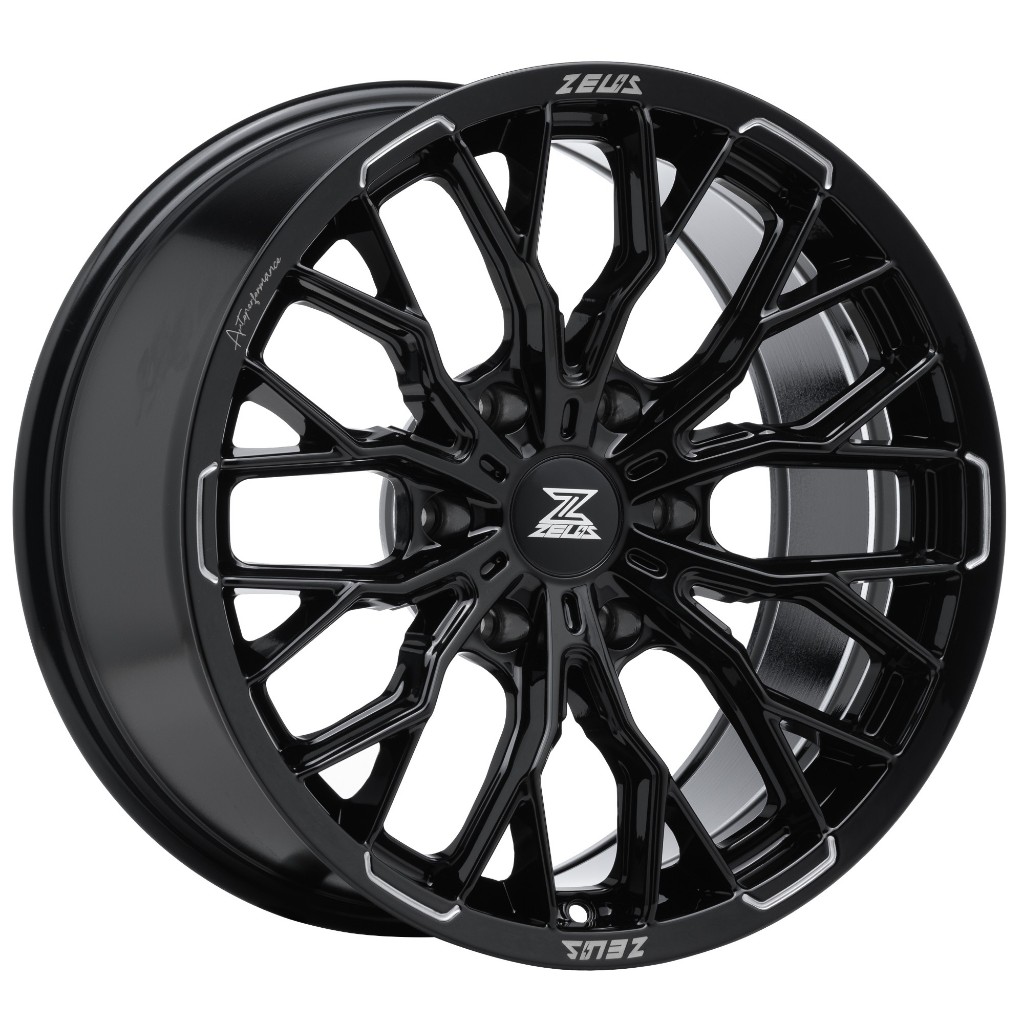 Lenso ZEUS Wheel Z35 ขอบ 18x9.5" 6รู139.7 ET+22 สีBKW แม็กขอบ18 สินค้า ...