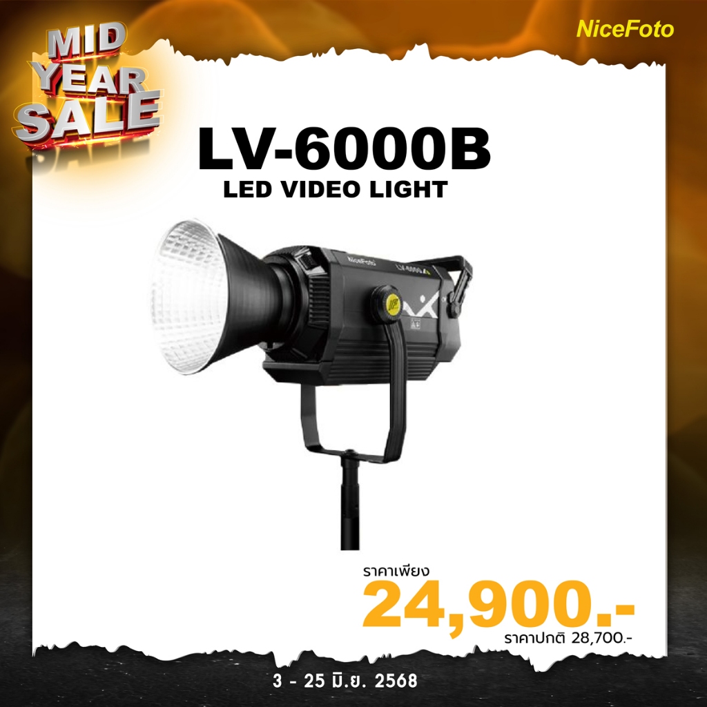 NiceFoto - LV-6000B LED video light ประกันศูนย์ไทย | Shopee Thailand
