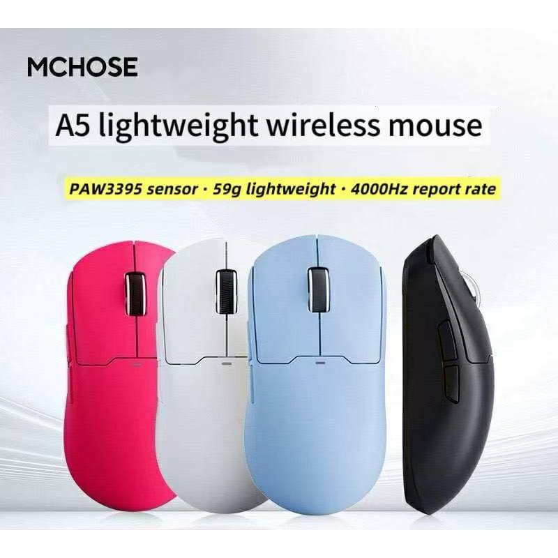 Mchose A5 เมาส์เกมมิ่งบลูทูธไร้สาย สามโหมด | Shopee Thailand