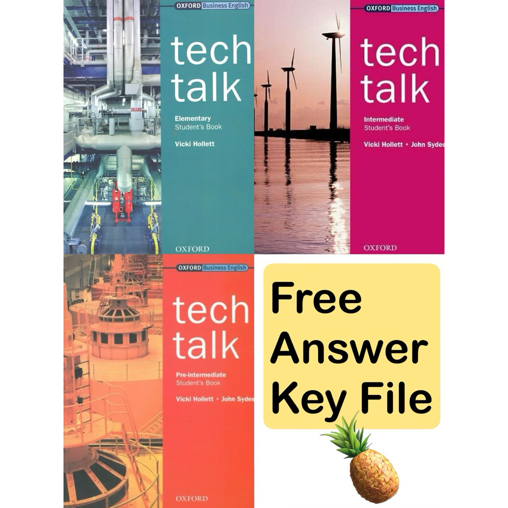 Tech talk elementary pre-intermediate intermediate Oxford หนังสือฝึกภาษาอังกฤษ | Shopee Thailand