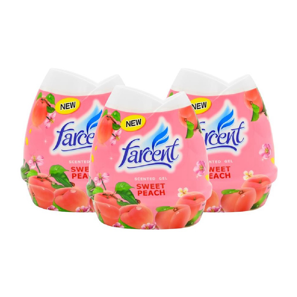 เจลปรับอากาศ FARCENT SCENTED PEACH 200 กรัม แพ็ก 3 ชิ้น | Shopee Thailand