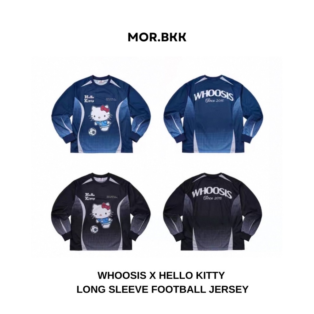 WHOOSIS x HELLO KITTY Long Sleeve Football Jersey | Shopee Thailand