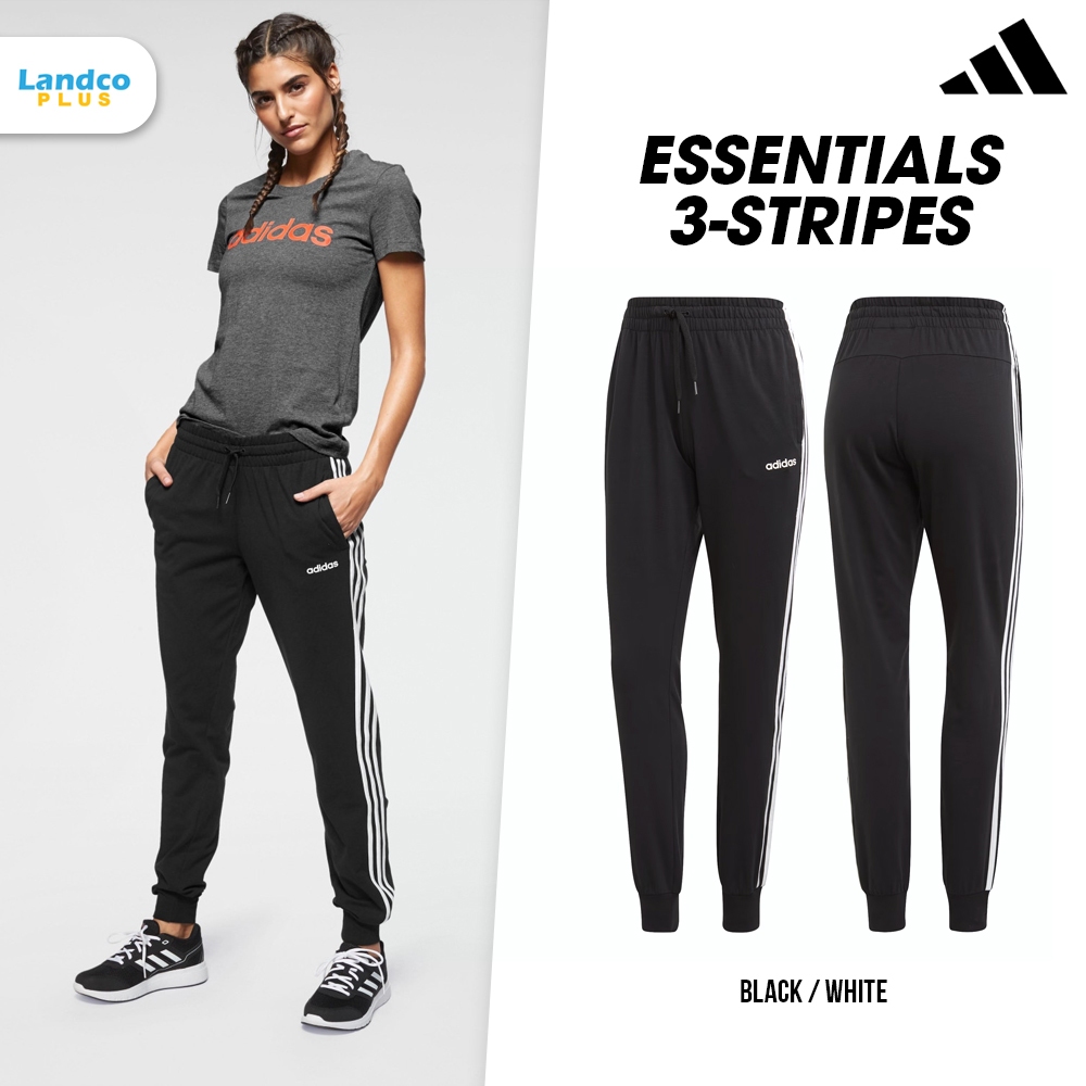 Adidas อาดิดาส กางเกง กางเกงวอร์ม AT W Pants ESS 3-StripesSJ DP2377 BK ...