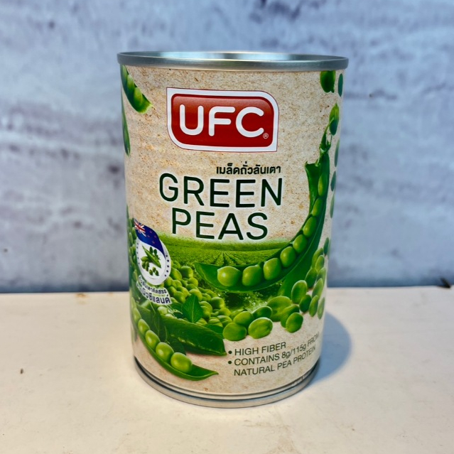 UFC Green Peas เมล็ดถั่วลันเตา ตรา ยูเอฟซี 425 กรัม | Shopee Thailand