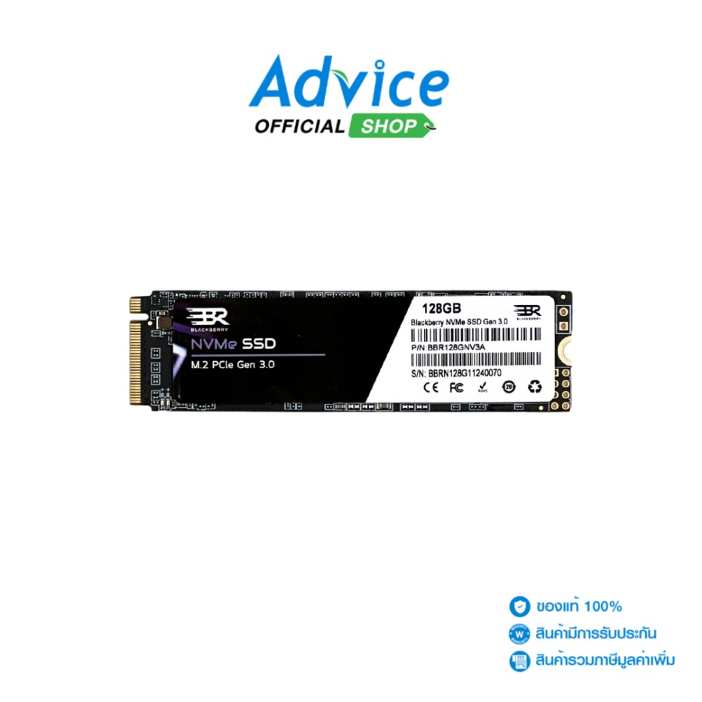 128 GB SSD M.2 PCIe BLACKBERRY (BBR128GNV3A) NVMe - A0164962 | Shopee ...