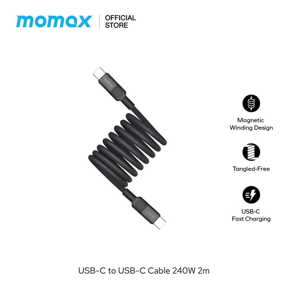 MOMAX สายชาร์จ Mag.Link 240W USB-C to USB-C Magnetic Cable รองรับการ ...