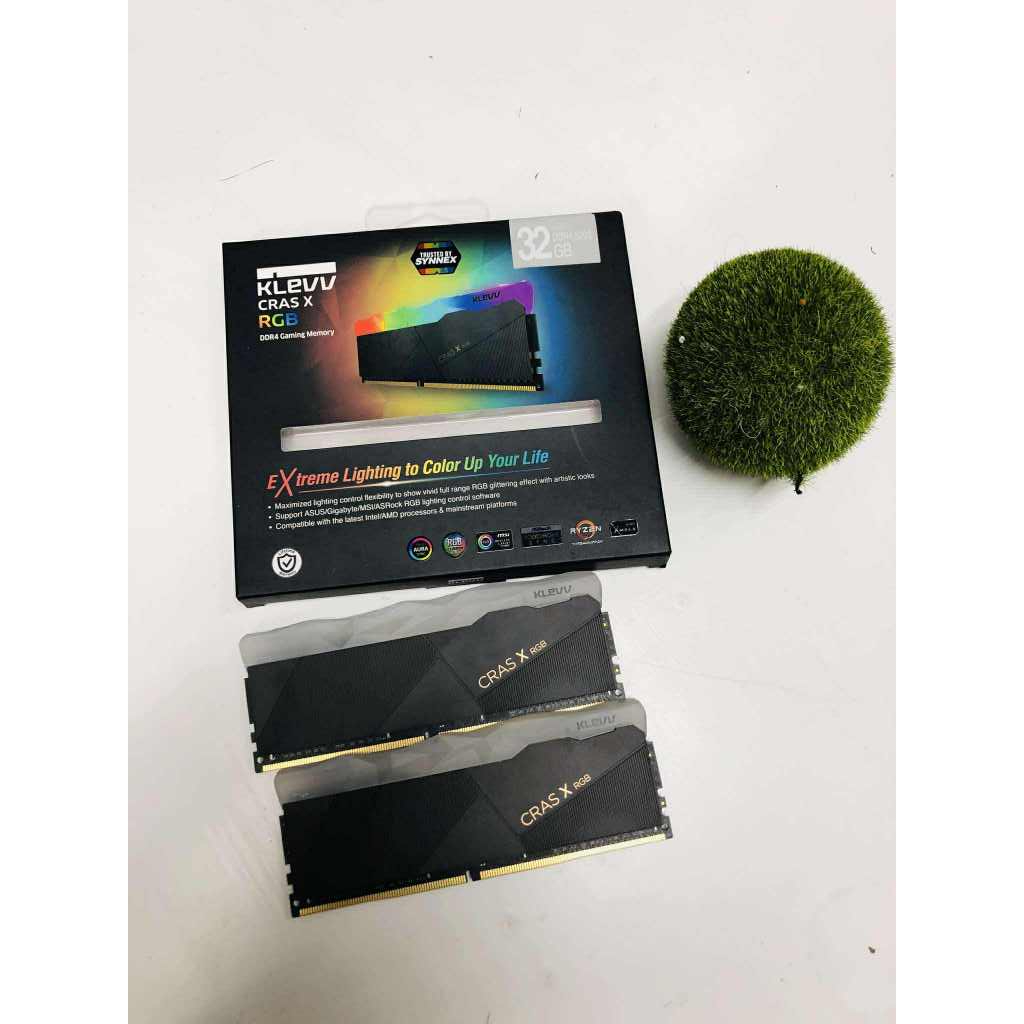 16GB (8GBx2) 32G (16x2) DDR4/3200 RAM PC KLEVV CRAS X RGB ครบกล่อง ใช้ ...