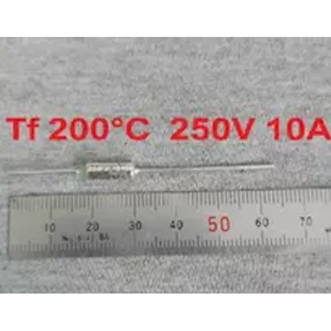 เทอร์โมฟิวส์ สีเงิน Thermal fuse (Silver) Tf 200°C - Tf 240°C 250V 10A ...