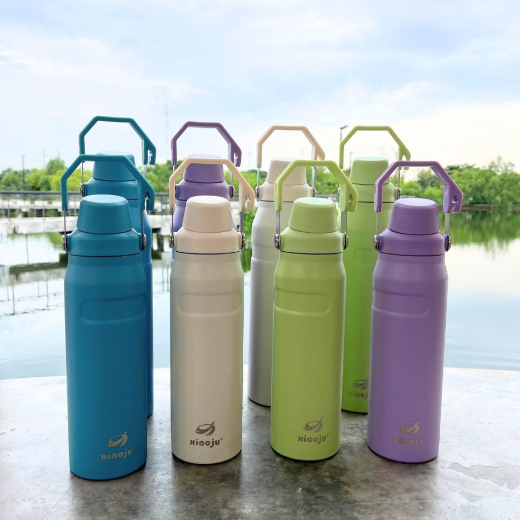 XIAOJU กระบอกน้ำสแตนเลสเสี่ยวจู เก็บอุณหภูมิได้ทั้งร้อนและเย็น SUS304 ขนาด 750ml , 1100ml มา ...