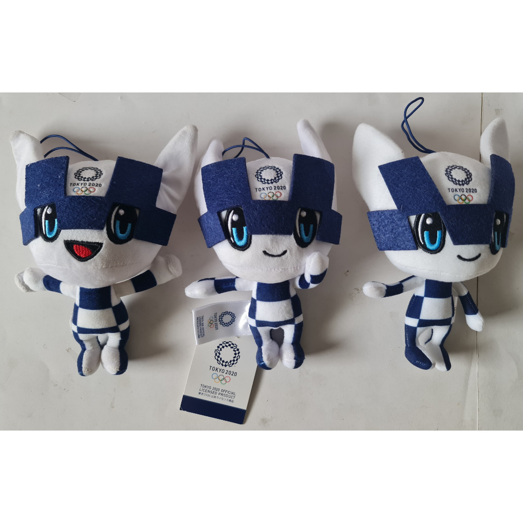 Tokyo 2020 Olympics Mascot Plush Doll Miraitwa Someti Stuffed Toy Pair ...