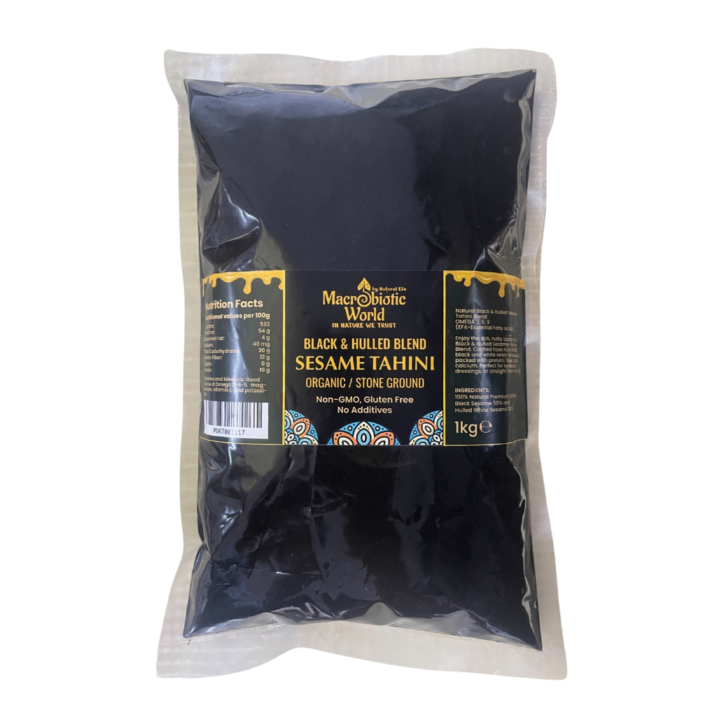 ORGANIC/BIO BLACK & HULLED SESAME SEED TAHINI BLEND 1Kg | Shopee Thailand