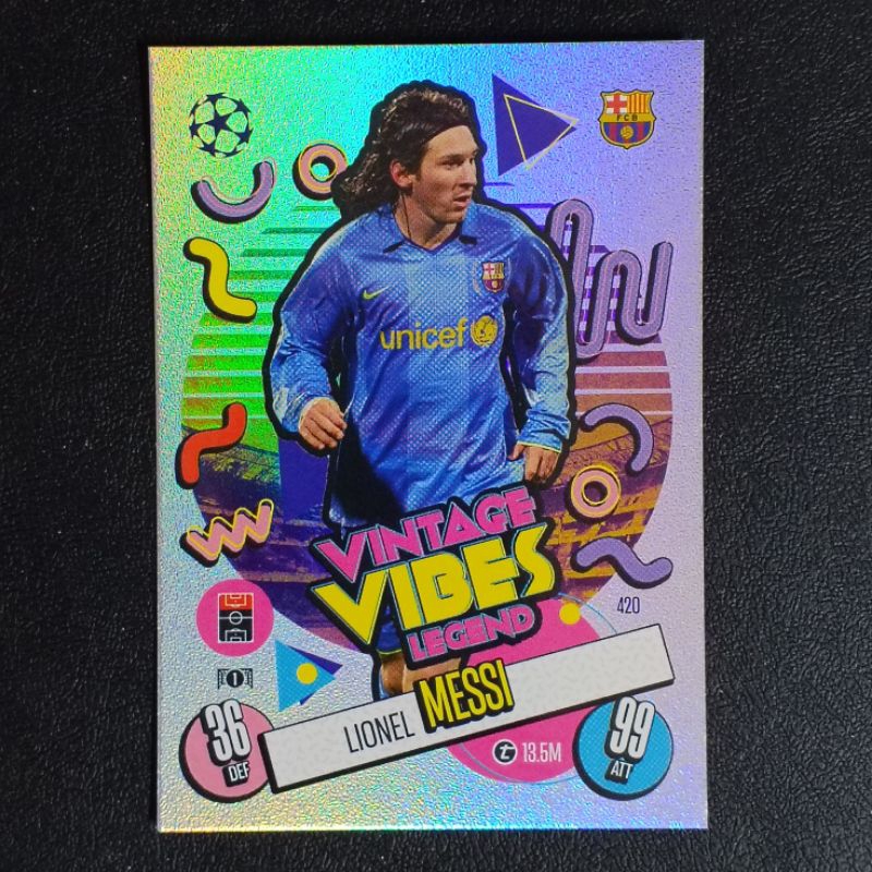 การ์ดฟุตบอล VINTAGE VIBES LEGEND SEASON 2024/25 แมตช์แอทแทค ( TOPPS 2024/25 MATCH ATTAX SOCCER ...