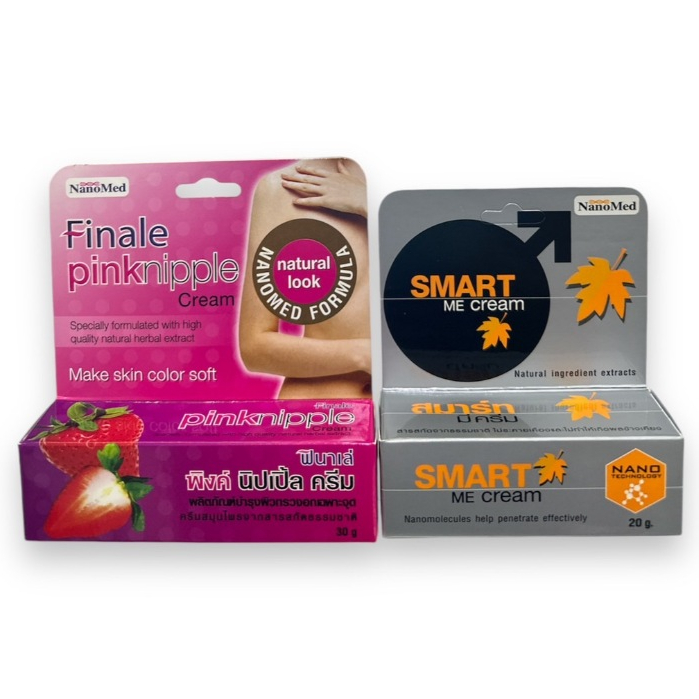 Finale Pink Nipple Cream 30g ,NanoMed Smart Me Cream 20g ,Finale Bust ...