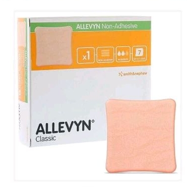 Allevyn Non-Adhesive Dressing แผ่นแปะแผลกดทับขนาด 10x10 ซม. (4x4 นิ้ว ...