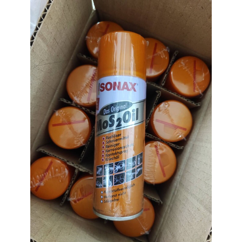 Sonax น้ำมันครอบจักรวาลขนาด 200 ml. (น้ำมันอเนกประสงค์ กันสนิม Mos 2 Oil ) 1 ลัง (12กระป๋อง ...