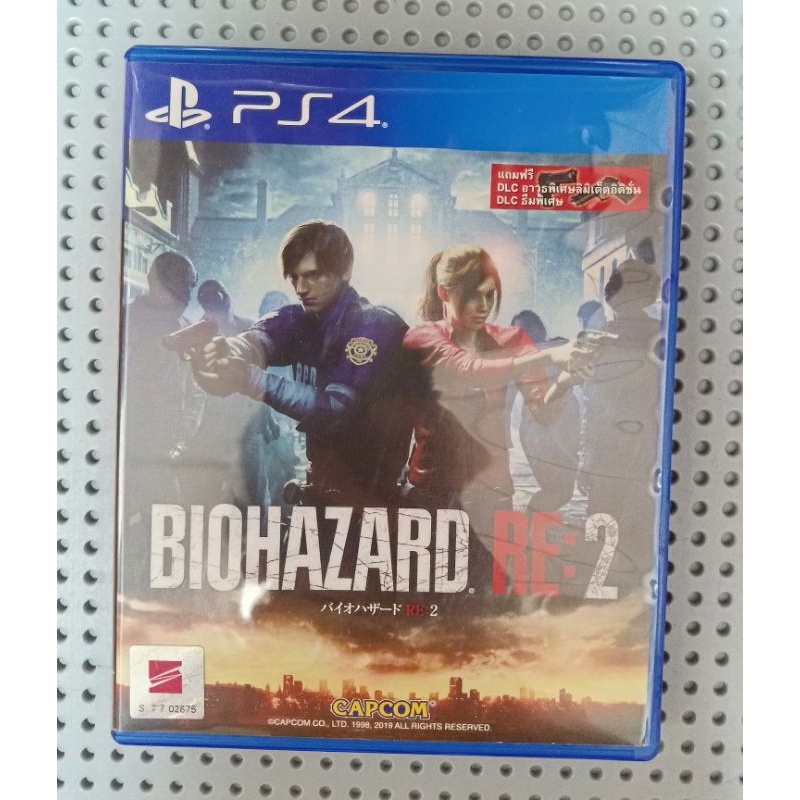 แผ่นเกม PS4 : (มือ2) : RE2 RESIDENT EVIL 2 REMAKE (ปกกล่องมีรอยขนแมว ...