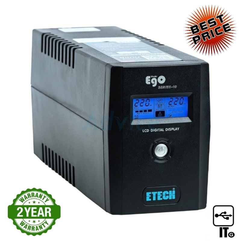 UPS 1000VA ETECH ego By Zircon ประกัน 2Y ETECH | Shopee Thailand