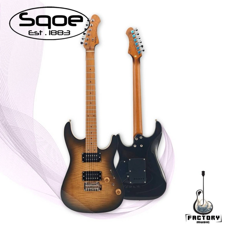Sqoe SEIB-650 | กีตาร์ไฟฟ้า 24 เฟรต สไตล์ Modernstrat น้ำหนักเบา มี ...