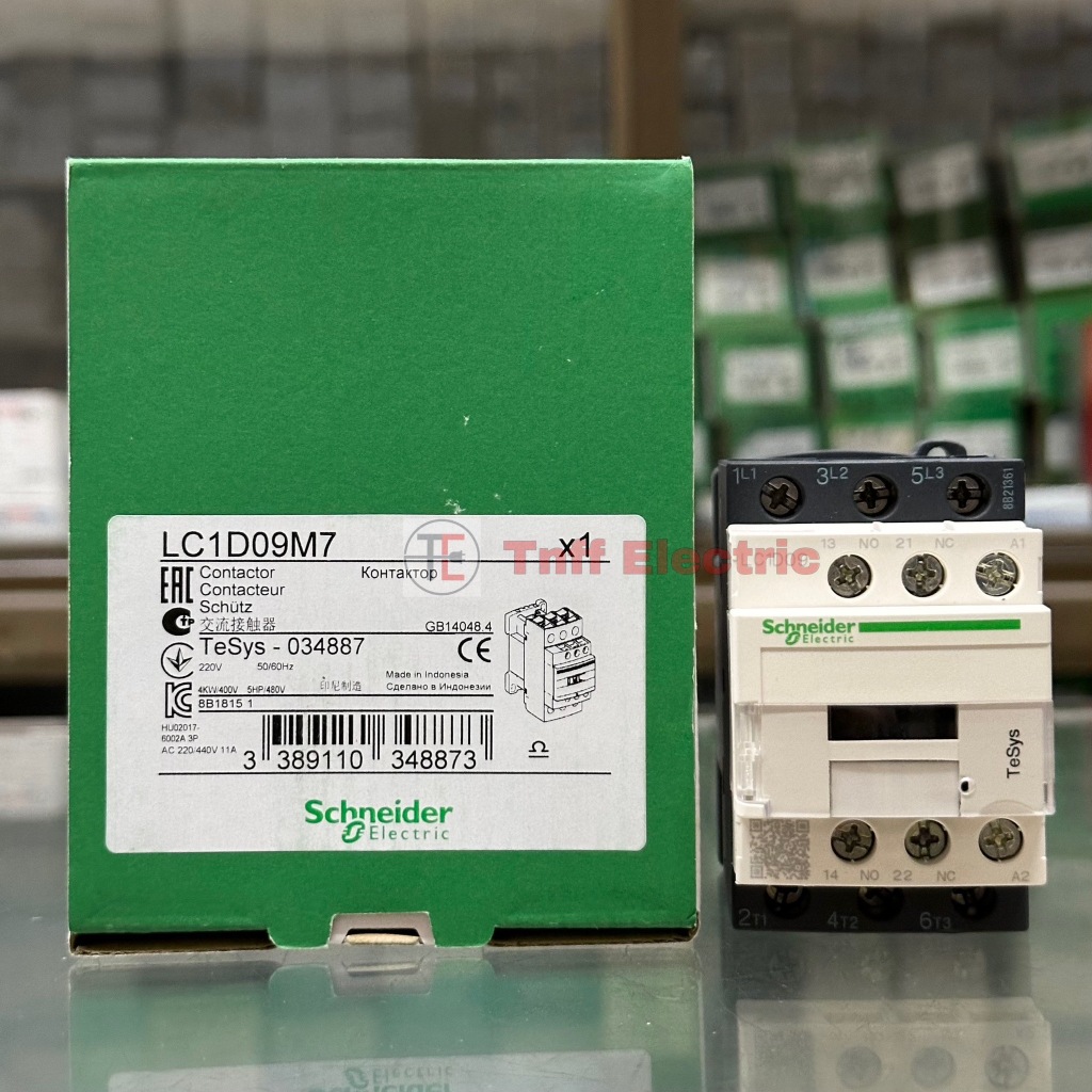 Schneider LC1D09M7, LC1D09B7, LC1D09E7, LC1D09F7, LC1D09Q7 แมกเนติก คอนแทคเตอร์ (1NO + 1NC ...