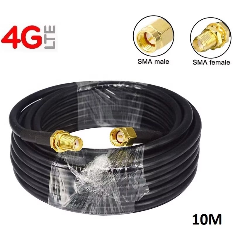 สายอากาศ 4G 3G Low Loss 10 เมตร สำหรับ เสาอากาศ 3G,4G Router Extension ...