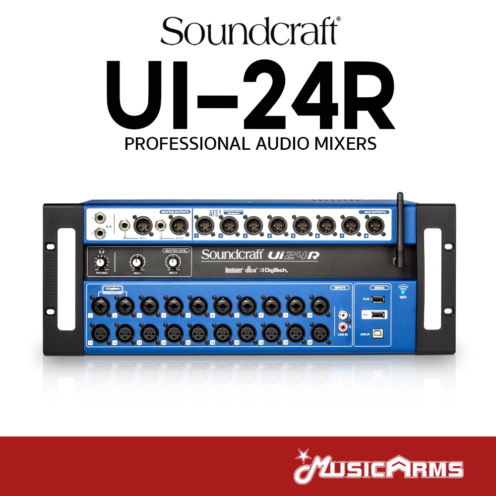 [ใส่โค้ดลด 1000บ.] Soundcraft Ui24R มิกเซอร์ Digital Mixer มิกเซอร์ ...