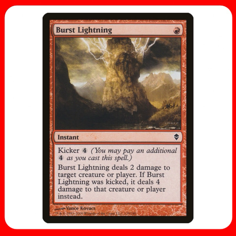 [MTG] Burst Lightning [ZEN] [RED] [COMMON] [NORMAL] [ENG] (การ์ดเมจิค ...