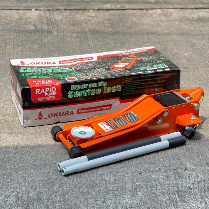 OKURA แม่แรง3ตันโหลดเตี้ย 2สูบ รุ่นOK-3EL แม่แรงตะเข้3ตัน แม่แรง | Shopee Thailand