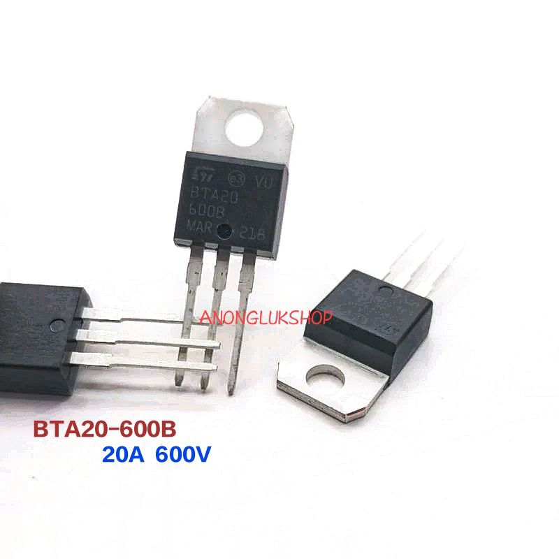 ราคาต่อ 1ตัว 👉👉BTA20-600 BTA20-600B BTA20600B Triac TO-220 ไตรแอค ไทริสเตอร์ 20A 600V | Shopee ...