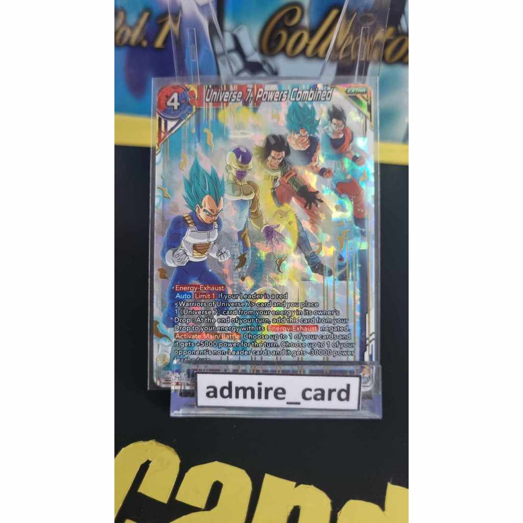 Dragon Ball Super Card Game Universe 7, Powers Combined BT20-140 SR Gold Stamp ฟรอย การ์ด ...