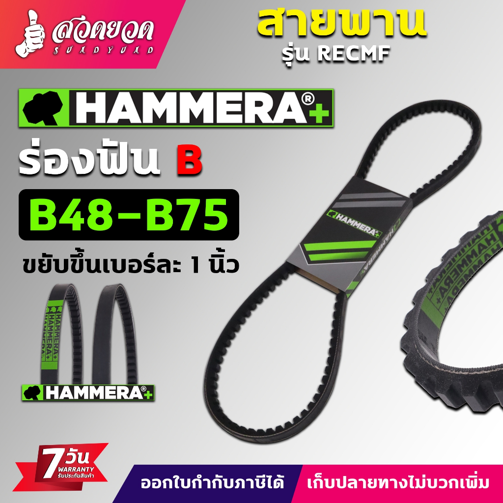 สายพานฟัน ร่องB HAMMERA+ RECMF 8480 - 8750 เบอร์ 48 - 75 นิ้ว สินค้า ...
