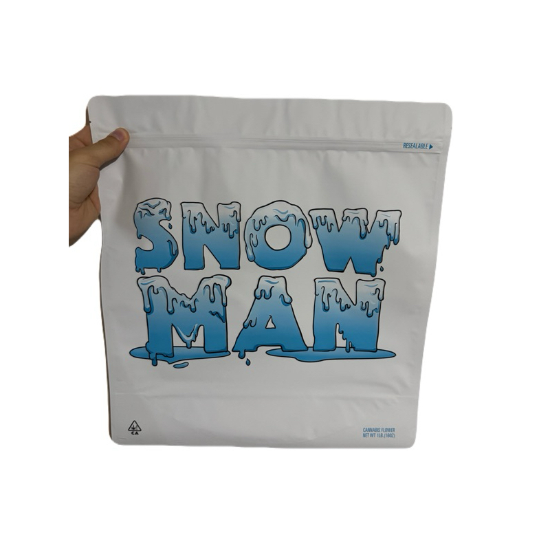 Snow Man Cookies Mylar zip bag size 454 grams / 1 lb | Shopee Thailand