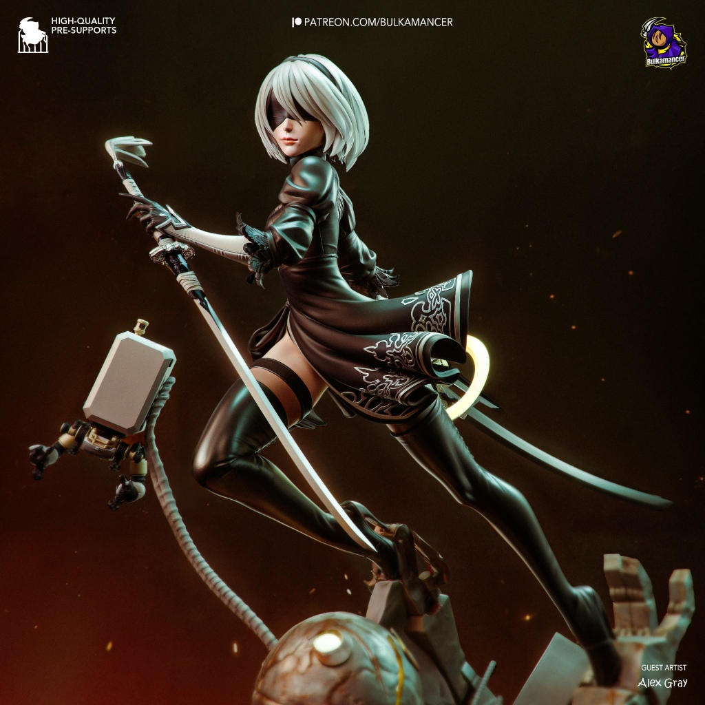 2B Automata (โมเดลเรซิ่นไม่ทำสี) | Shopee Thailand
