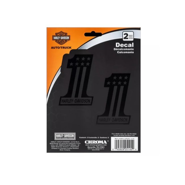 สติ๊กเกอร์ Harley-Davidson Decal Set Chroma H-D #1 Tone-on-Tone Matte ...