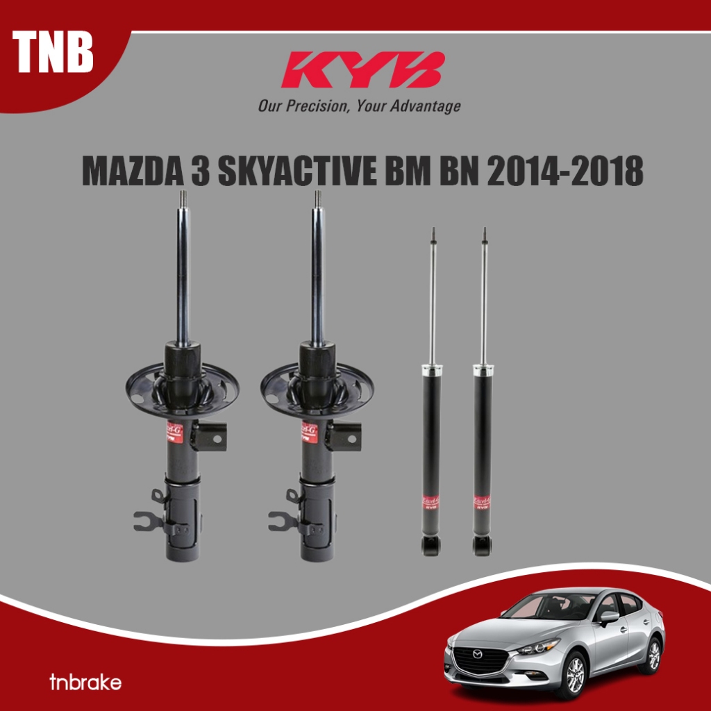 KYB โช๊คอัพ mazda 3 mazda3 sky BM ปี 2014-2017 มาสด้า 3 สกาย kayaba คายาบ้า โช้ค excel g ...