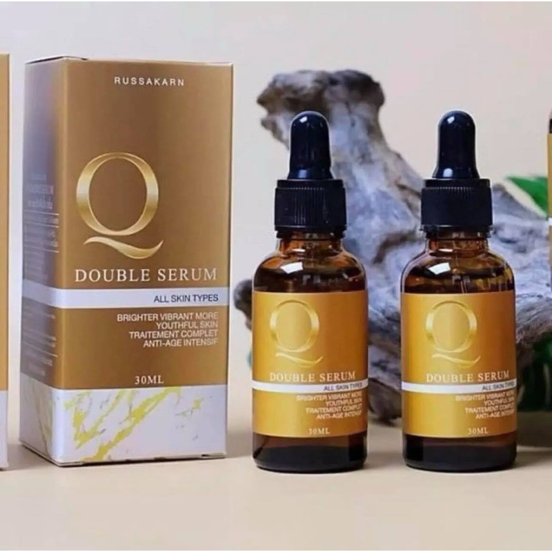 Q Double Serum เซรั่มคิวเข้มข้น 30 ml. (แพค 2 ขวด) ผิวหน้า รูขุมขน สกินแคร์ Skincare บำรุง ใบ ...