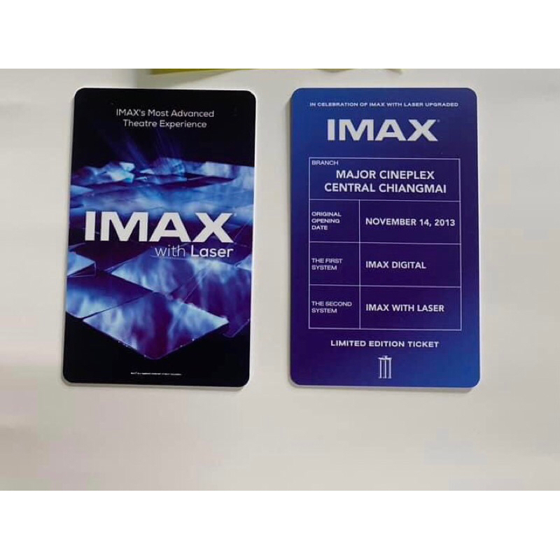 (ทักขอลด120฿) บัตรสะสม IMAX Celebration Collectible Card สาขา เชียงใหม่ ...